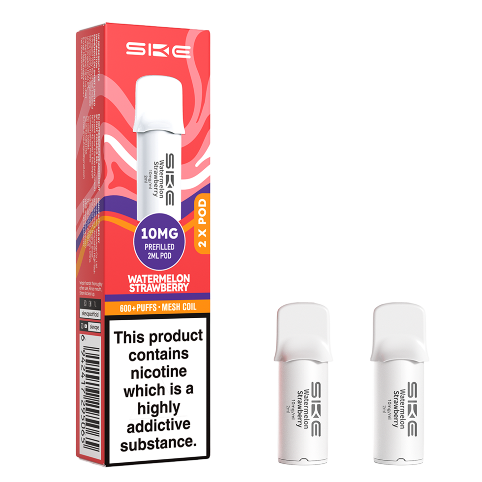 SKE 600 PRO POD - WATERMELON STRAWBERRY - 10MG - AquaVape