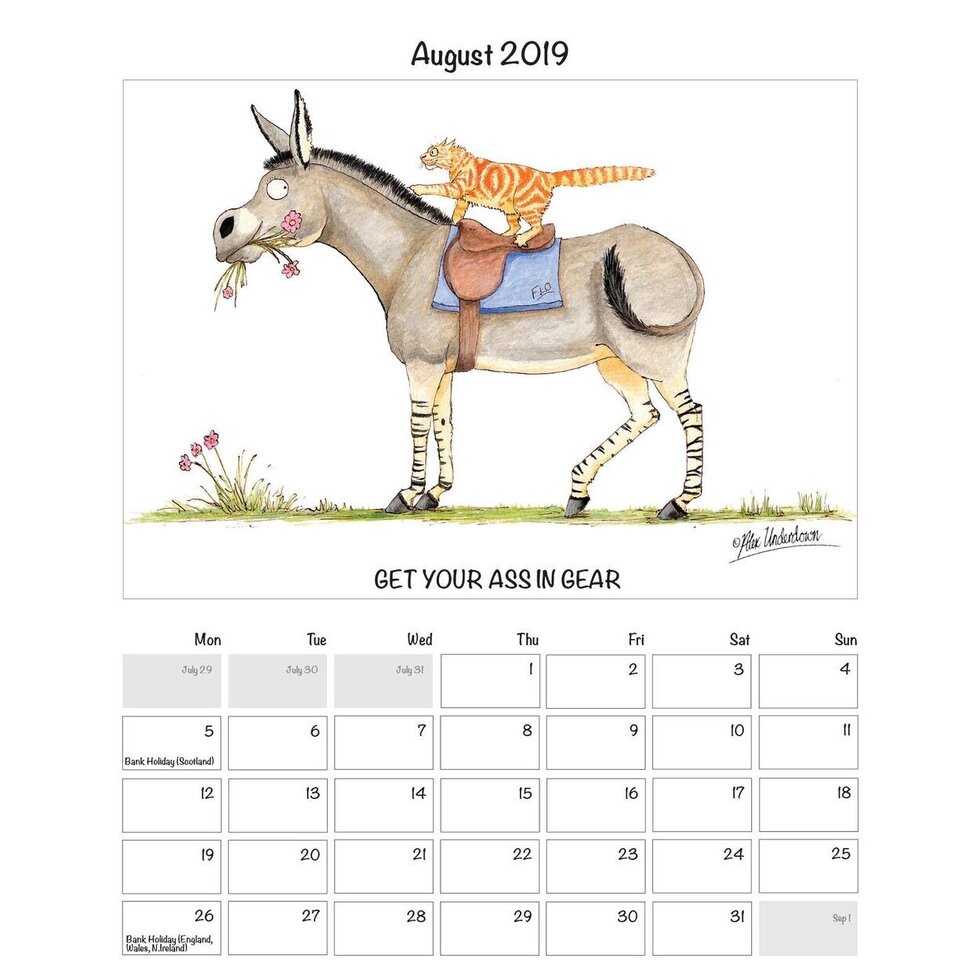 The Country Calendar 2019 by Alex Underdown - CSP Countryside Greetings