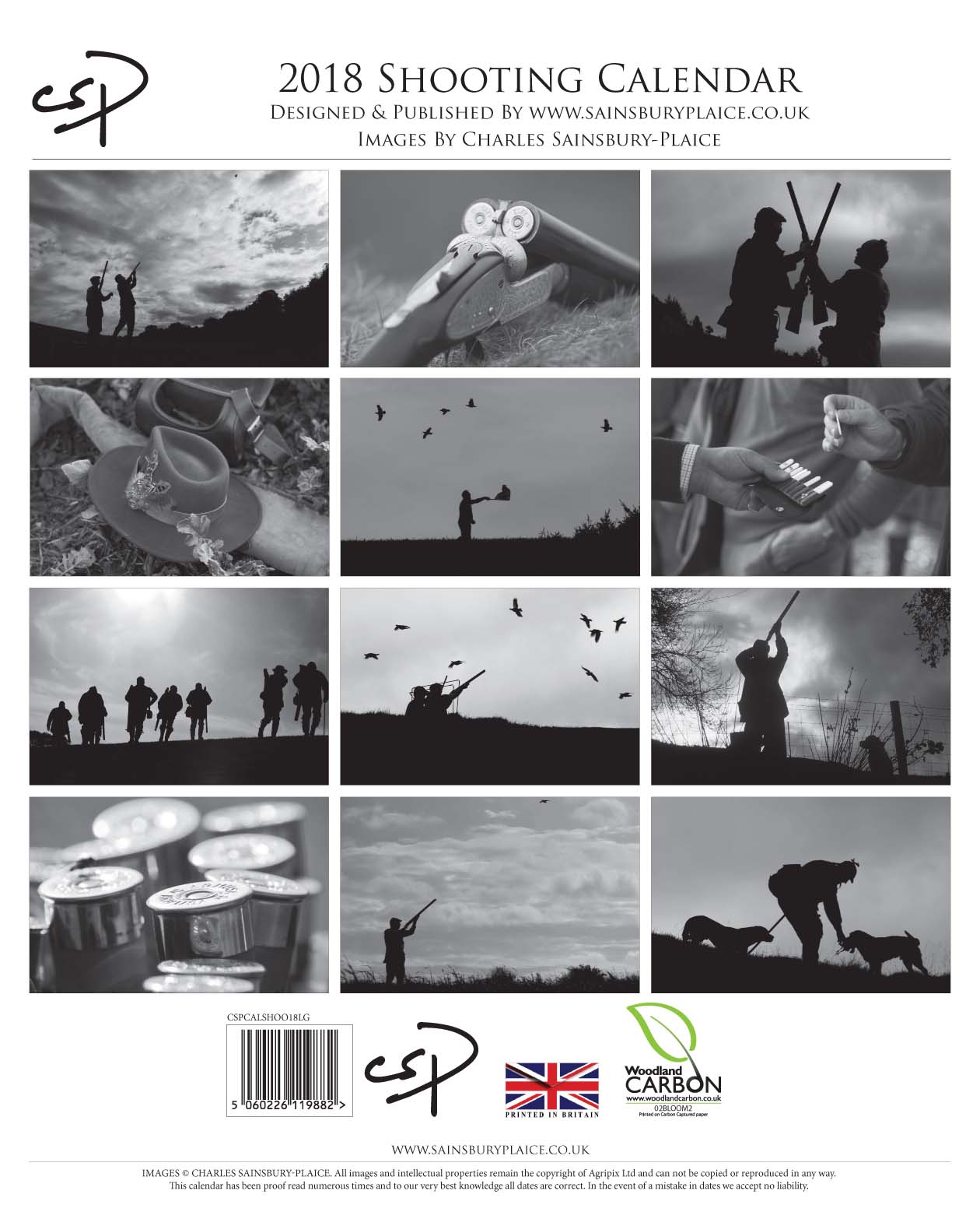 The Shooting Calendar 2018 (large) by Charles Sainsbury-Plaice - CSP ...