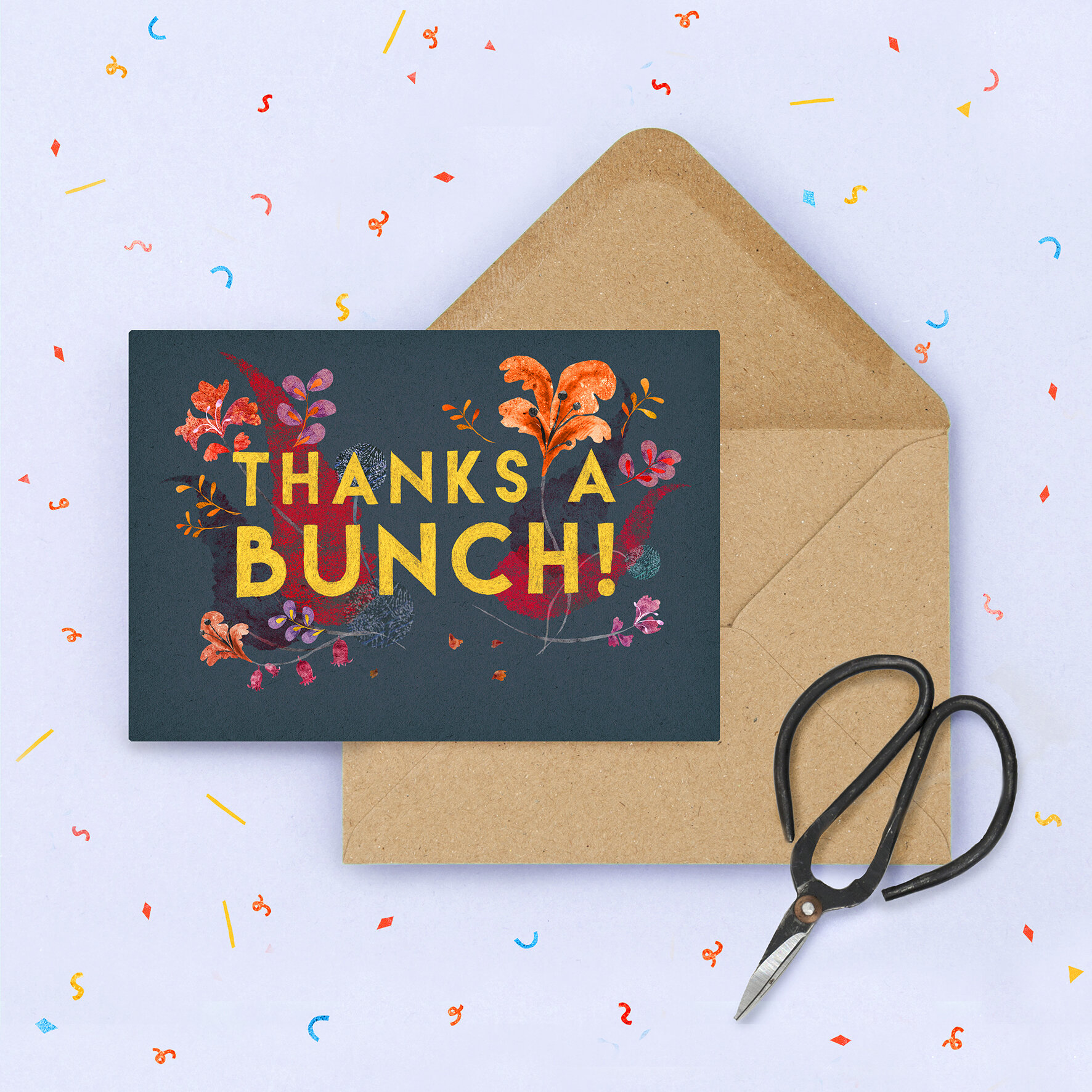 Thanks a Bunch Greeting Card - Emily Nash Illustration
