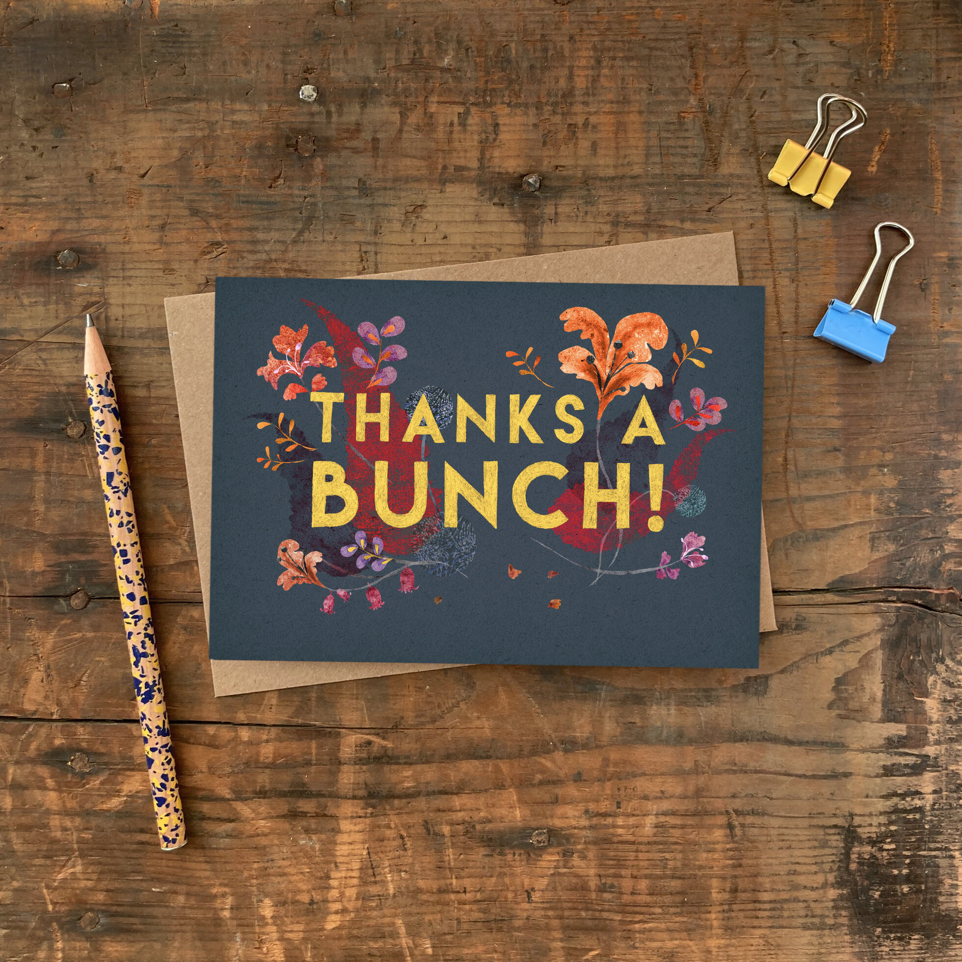 Thanks a Bunch Greeting Card - Emily Nash Illustration