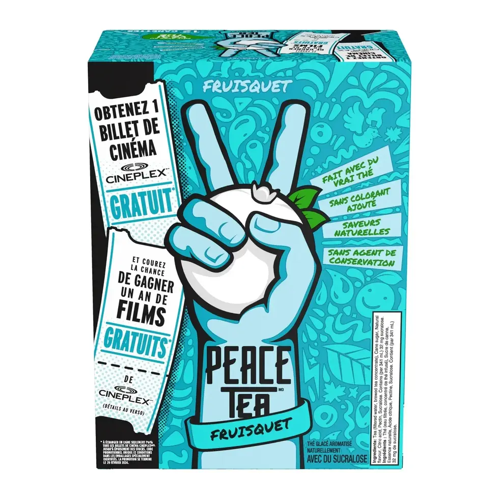 Peace Tea Snowberry 12x355ml cans - NORTH POP LTD.