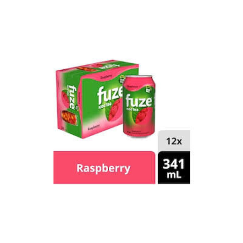 Fuze Ice Tea Raspberry 12x355ml cans - NORTH POP LTD.