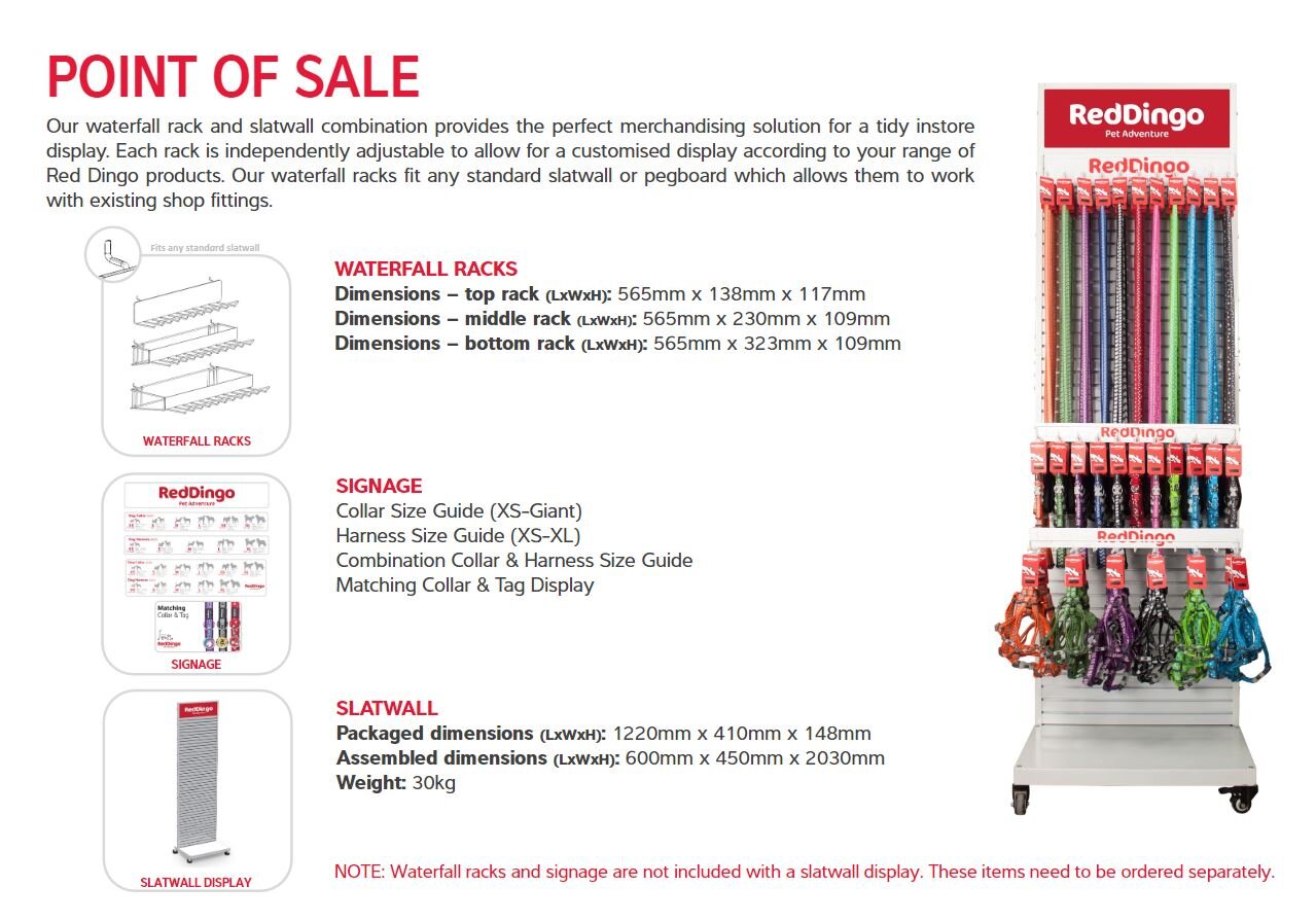 Double-sided Floor Rack Display - Red Dingo