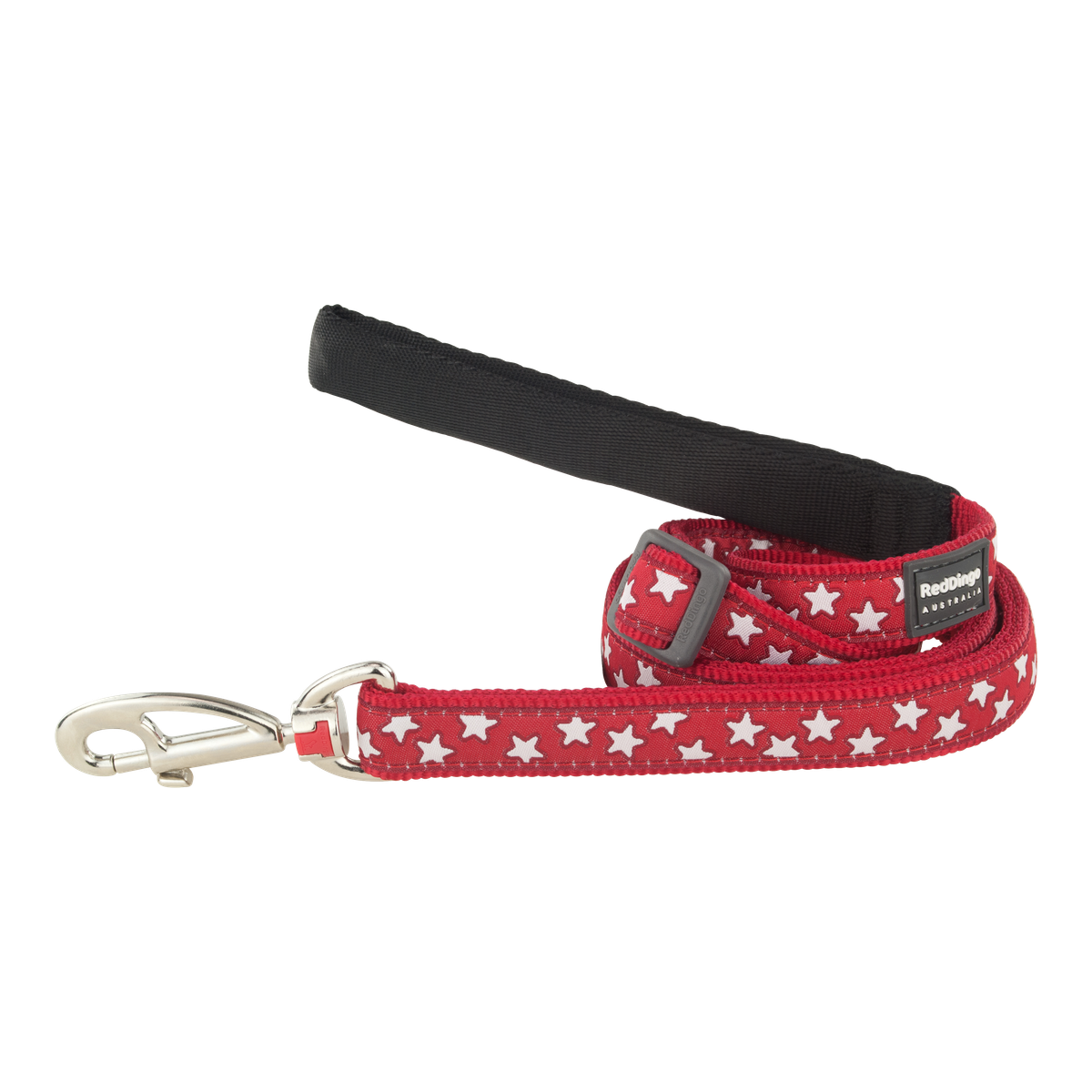 Adjustable Dog Lead Stars - Red Dingo