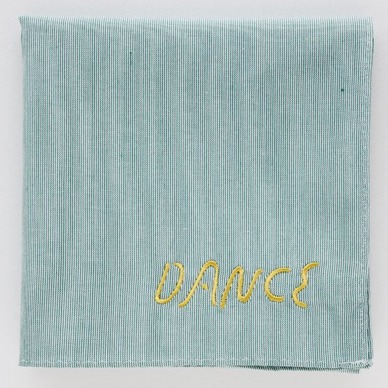 handkerchief: embroidered 'dance' - Sweet Bella