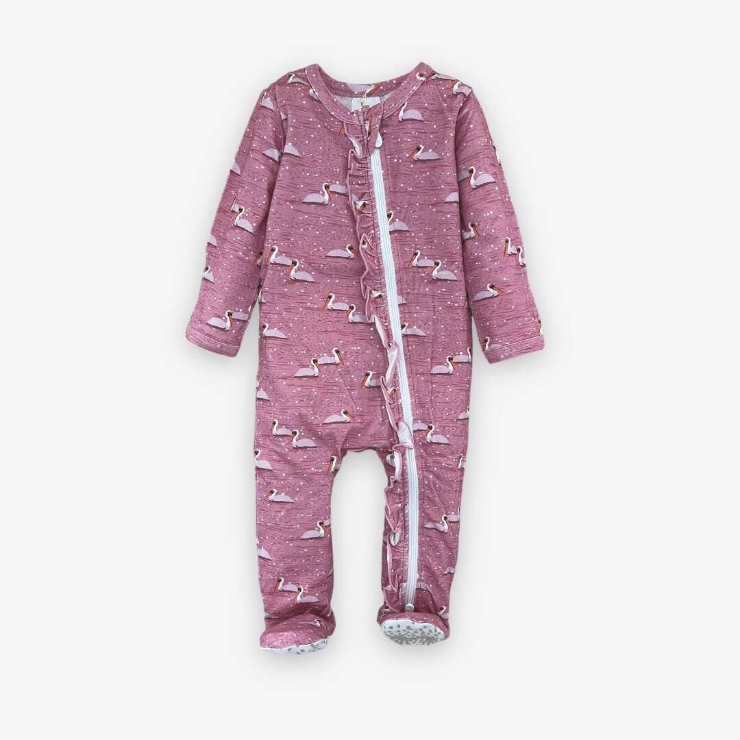 modal zipper pajama || pink pelican - Velvet Fawn