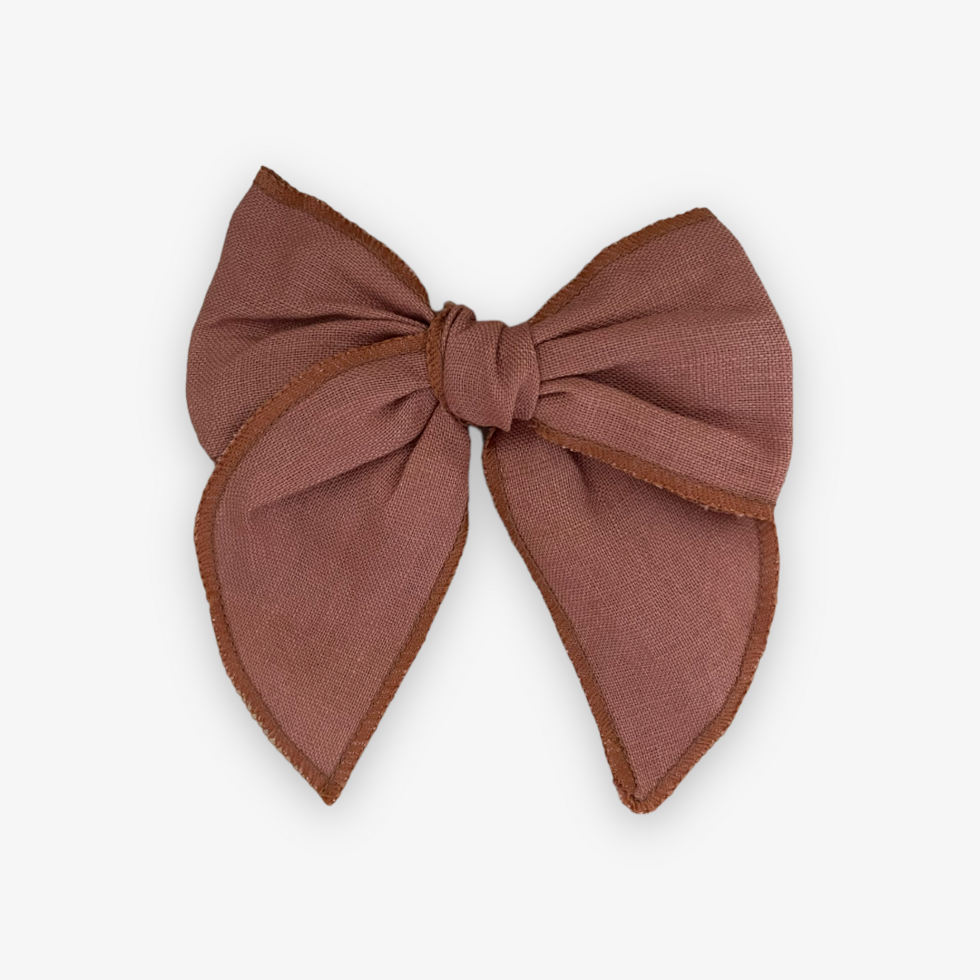 fable bow on clip || rust - Velvet Fawn