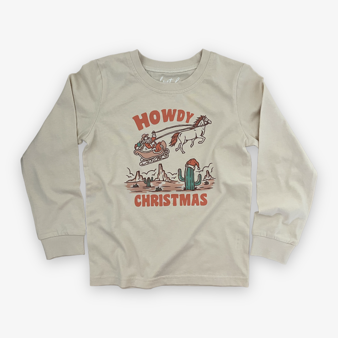 classic long sleeve || howdy santa (child) - Velvet Fawn