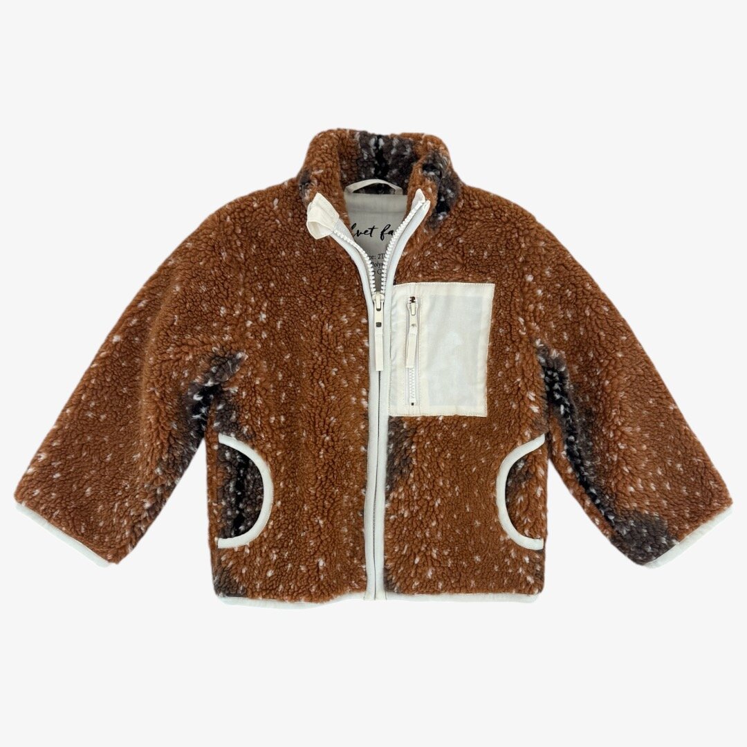 hattie sherpa coat || fawning over you (girls) - Velvet Fawn